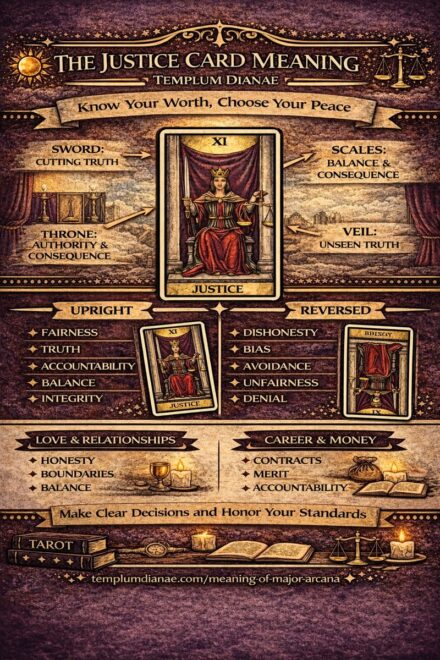 the Justice card meaning - complete guide